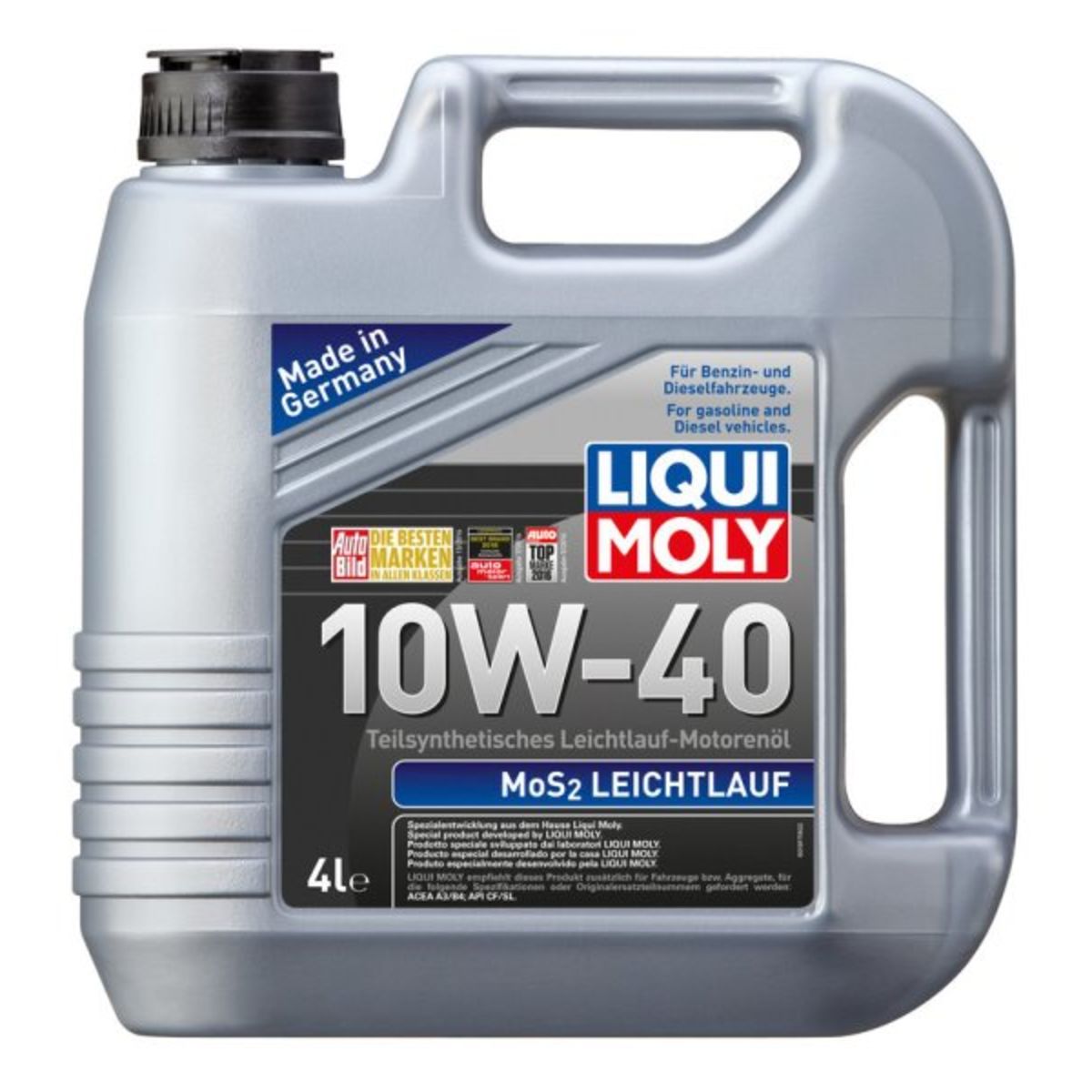 Olej półsyntetyczny z MoS2 LIQUI MOLY Leichtluf 10W40, 4 litry - Sklep ...