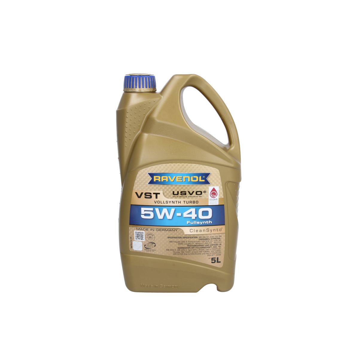 Motoröl RAVENOL TURBO VST 5W40 5L für Abarth, Alfa Romeo, Audi