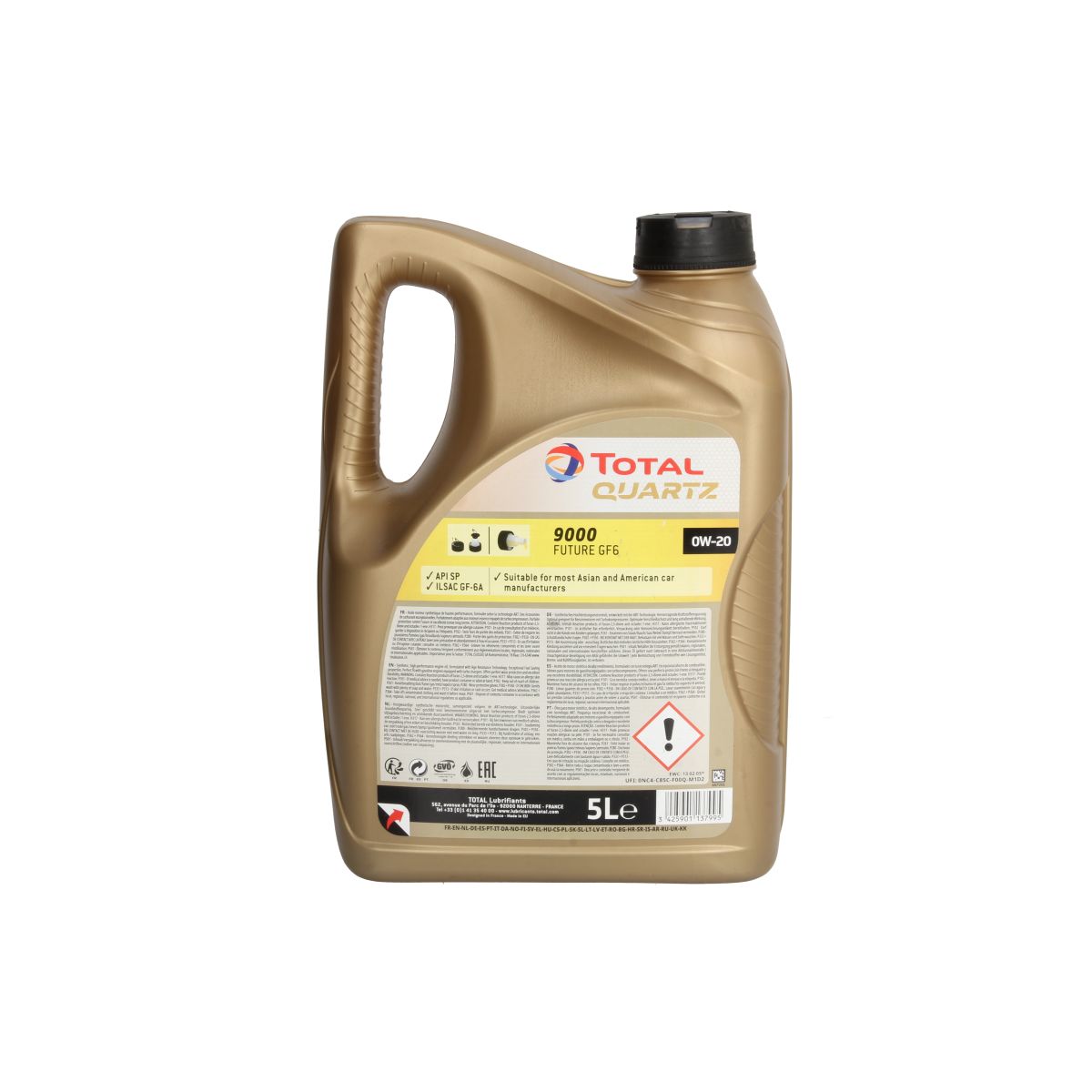 Huile moteur TOTAL ENERGIES Quartz GF6 0W20 5L | motointegrator