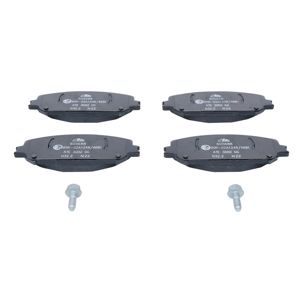 Bremsbelagsatz ATE 13.0460-5688.2, Vorne für Renault