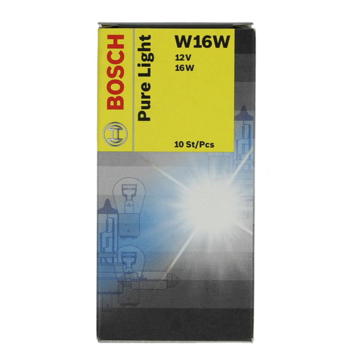 Glühlampe Sekundär BOSCH W16W Pure Light 12V, 16W, 10 Stück für Abarth ...