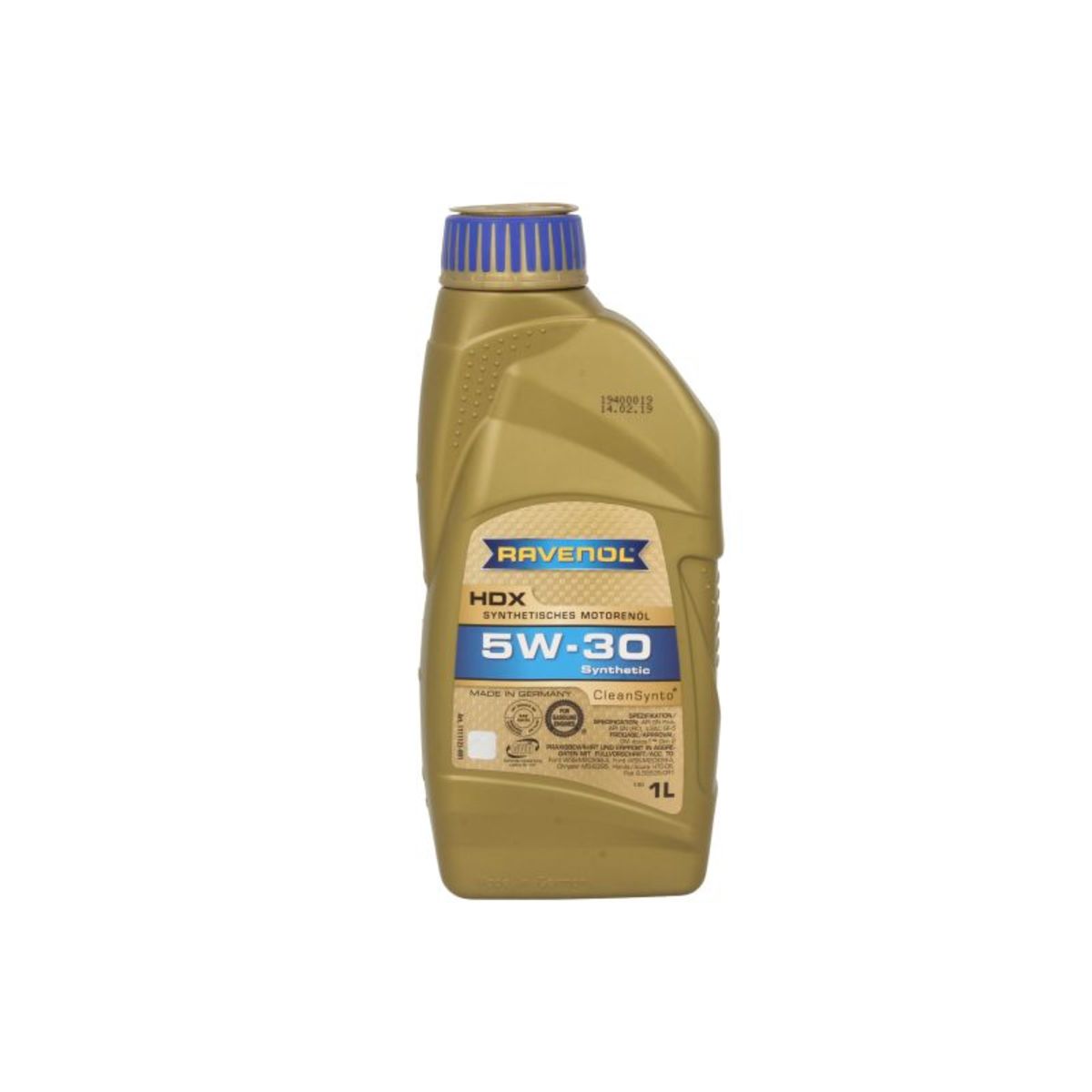 Olej silnikowy Cleansynto SAE 5W30 ;API SN; SN-RC; CHRYSLER MS-6395; F ...