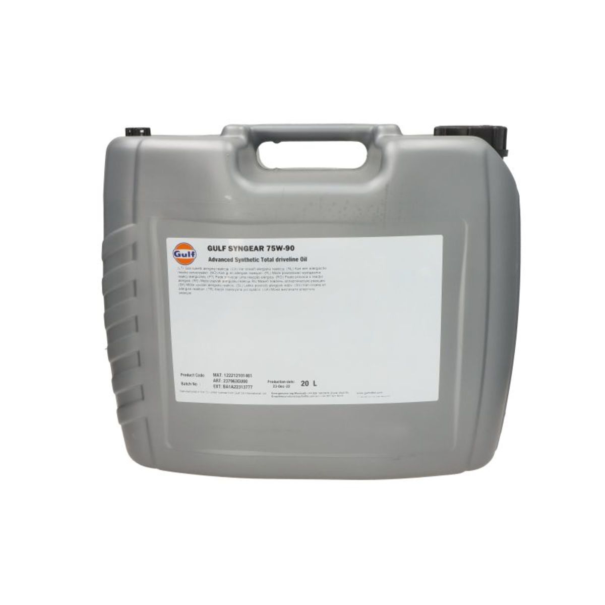 Olej MTF GULF SYNGEAR 75W90 GL5 20L - Sklep Inter Cars