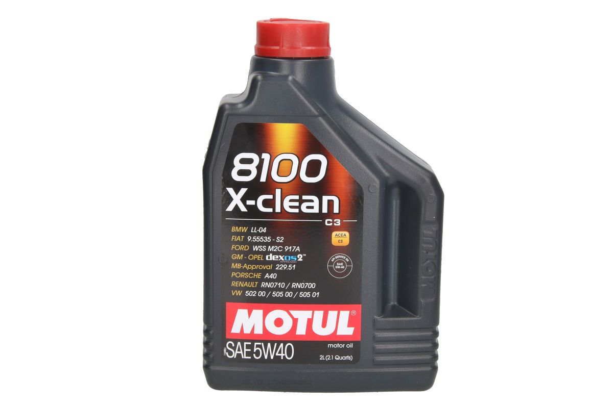 Motoröl MOTUL 8100 X-Clean 5W40 2L für Abarth, Acura, Alfa Romeo