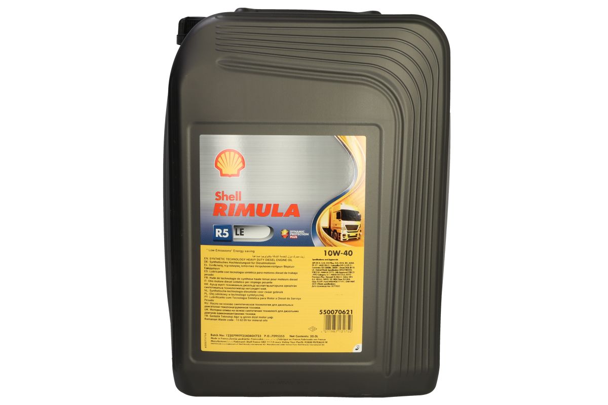 Olio motore SHELL RIMULA R5 LE 10W40 20L per Iveco | motointegrator